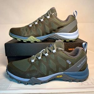 Merrell | Shoes | Merrell Siren 3 Waterproof Hiking Shoes Green Grey ...